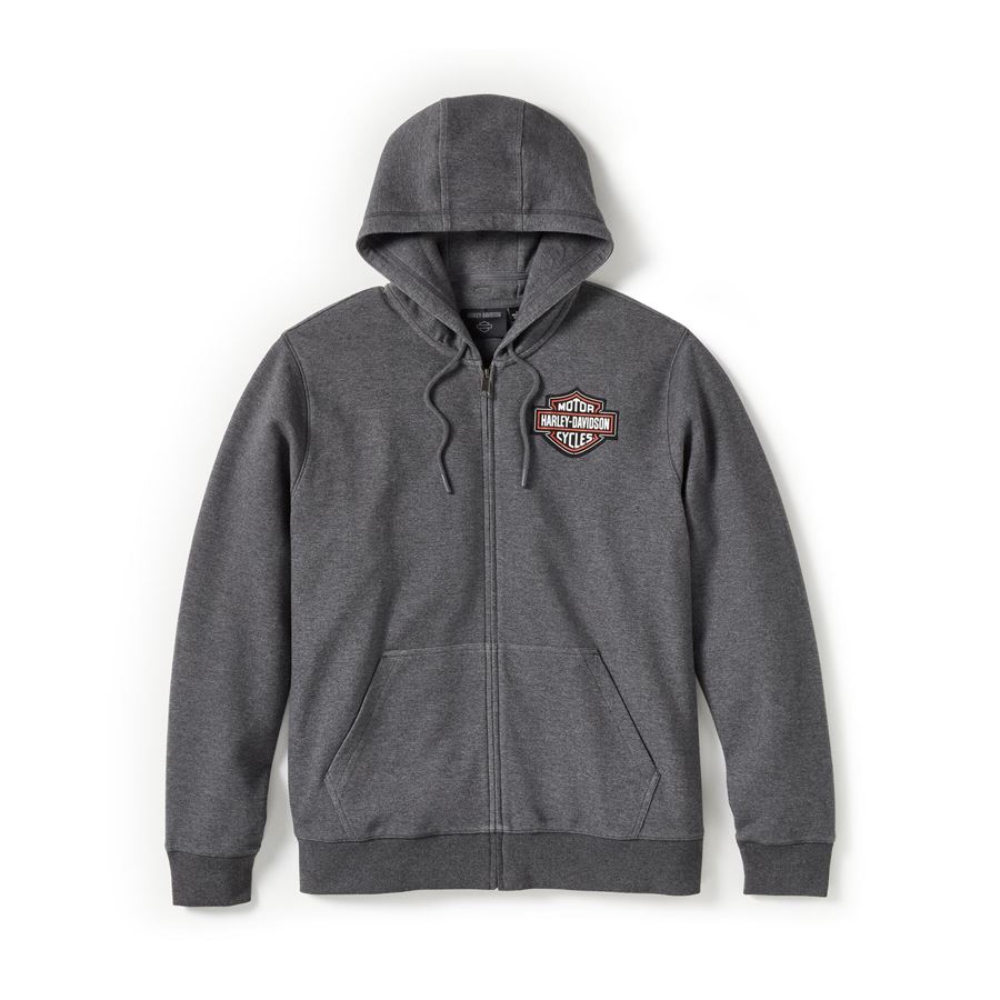 Pánská mikina tmavěšedá 96466-25VM | Harley-Davidson Brno